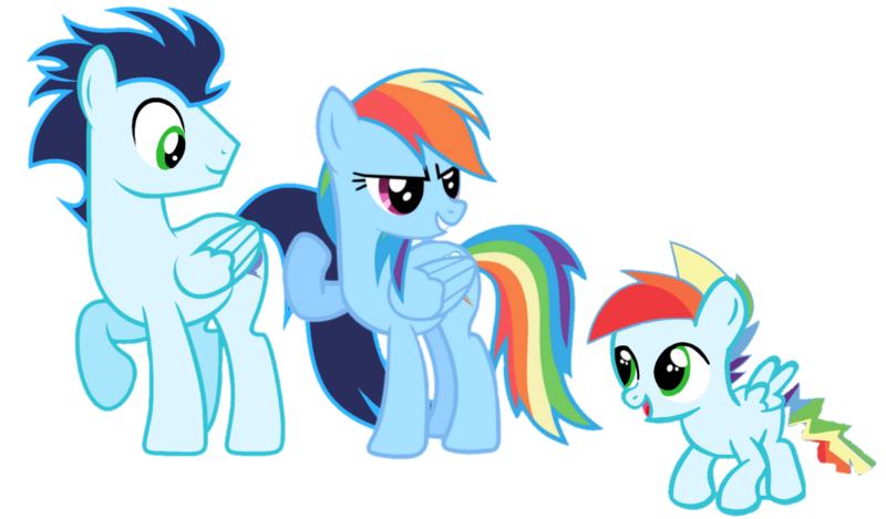 #3075741 - safe, derpibooru import, rainbow dash, soarin', oc, oc ...