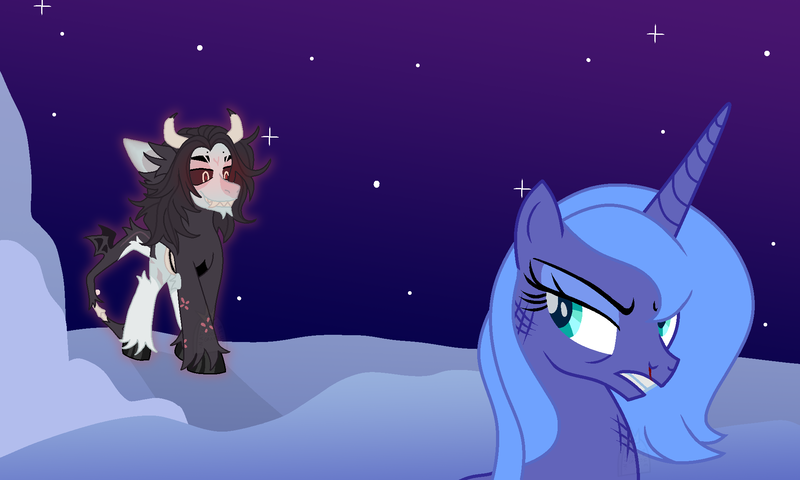 #3075771 - grimdark, derpibooru import, princess luna, oc, oc:jesterbones, pony, fanfic, fanfic ...