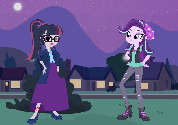 #3081601 - safe, artist:brightstar40k, derpibooru import, sci-twi, starlight glimmer, twilight ...