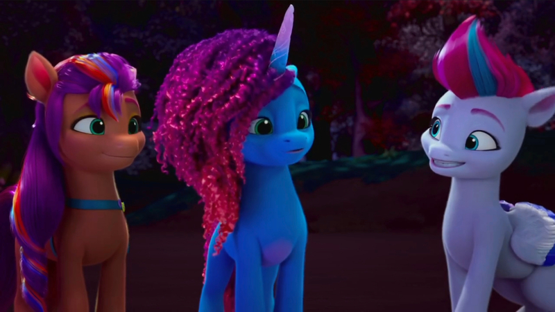 #3064768 - safe, derpibooru import, screencap, misty brightdawn, sunny starscout, zipp storm, g5 ...