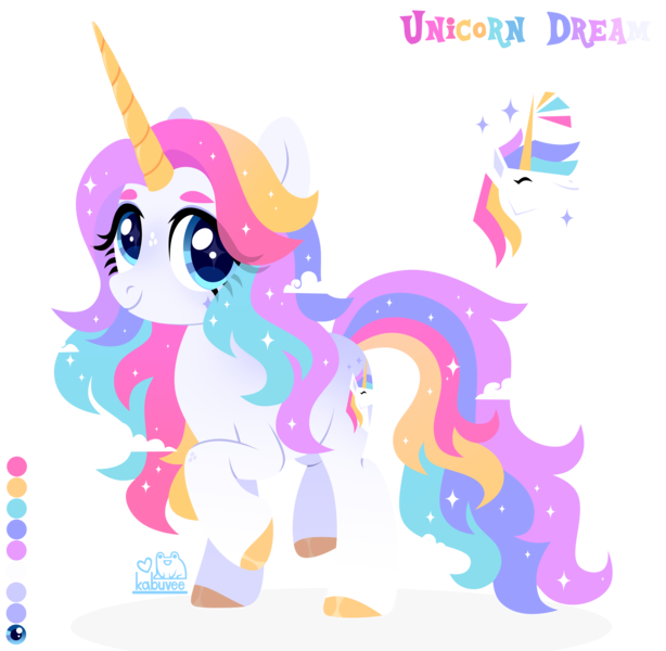 #3068439 - safe, artist:kabuvee, derpibooru import, oc, oc:unicorn dream, pony, unicorn, colored ...