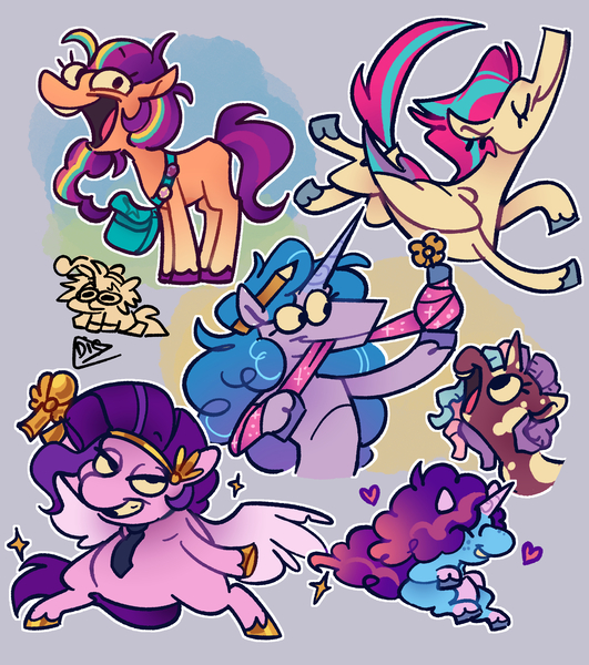 #3094556 - safe, artist:disaterror, derpibooru import, izzy moonbow, pipp petals, sunny ...