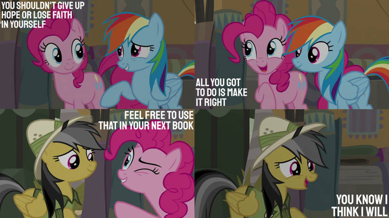 #3092919 - safe, derpibooru import, edit, edited screencap, editor:quoterific, screencap, daring ...