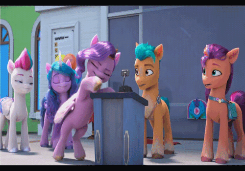 #3116021 - safe, derpibooru import, edit, edited screencap, screencap, izzy moonbow, pipp petals ...