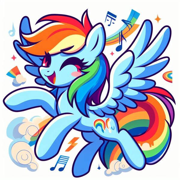 #3118608 - safe, ai content, derpibooru import, machine learning generated, rainbow dash ...