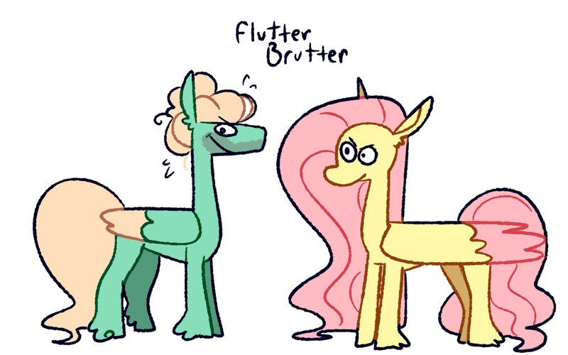 #3124005 - safe, artist:goatpaste, derpibooru import, fluttershy, zephyr breeze, pegasus, pony ...