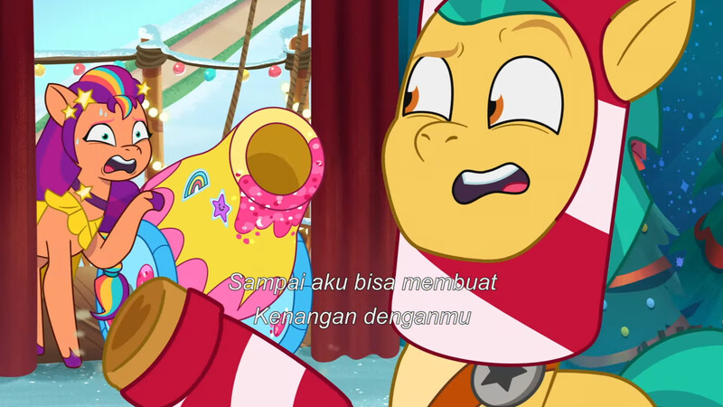 #3114361 - safe, derpibooru import, screencap, hitch trailblazer, sunny starscout, earth pony ...