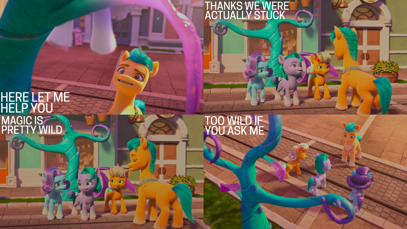 #2892972 - safe, derpibooru import, edit, edited screencap, editor:quoterific, screencap, hitch ...