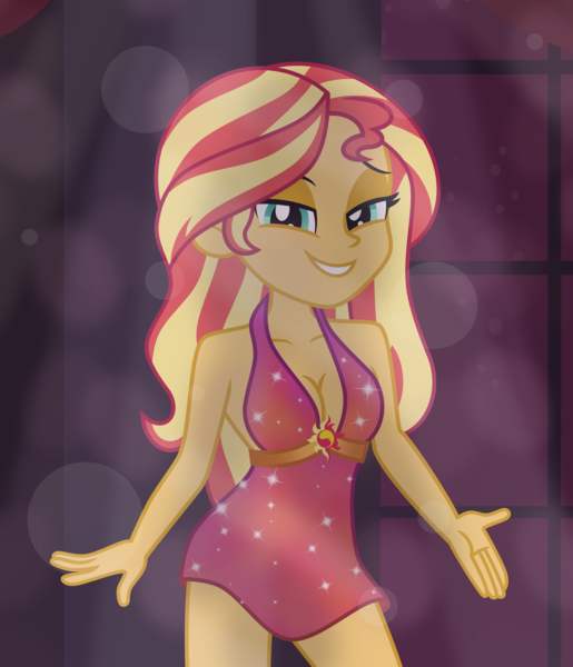 #2883731 - safe, artist:emeraldblast63, derpibooru import, sunset shimmer, human, equestria ...