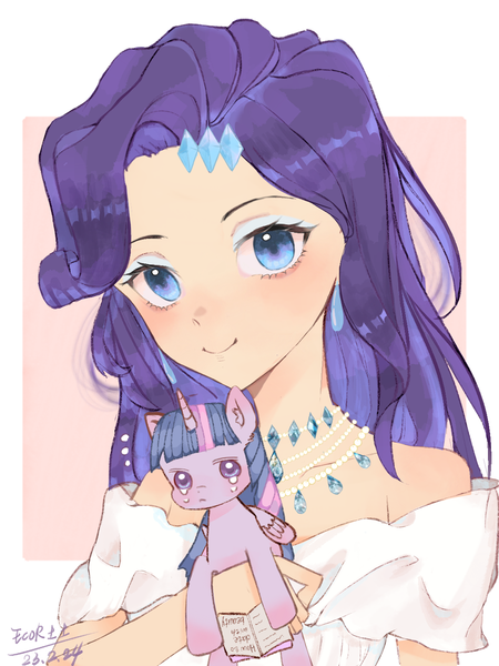 #2897986 - safe, artist:ecor土土, derpibooru import, rarity, twilight ...