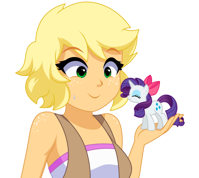 #2898884 - safe, artist:rosemile mulberry, derpibooru import, applejack, rarity, human, pony ...