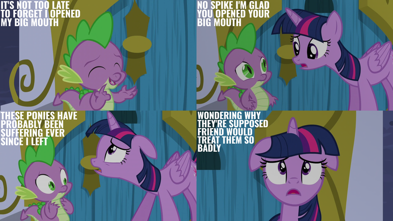 #2919748 - safe, derpibooru import, edit, edited screencap, editor:quoterific, screencap, spike ...