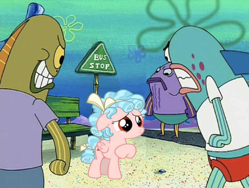 #2959714 - safe, derpibooru import, cozy glow, fish, pegasus, angry ...