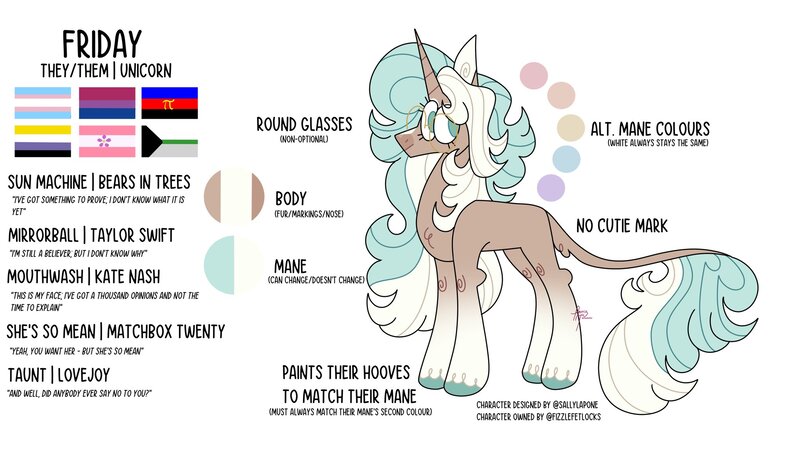 #2940415 - safe, alternate version, artist:fizzlefer, derpibooru import, oc, oc:friday ...