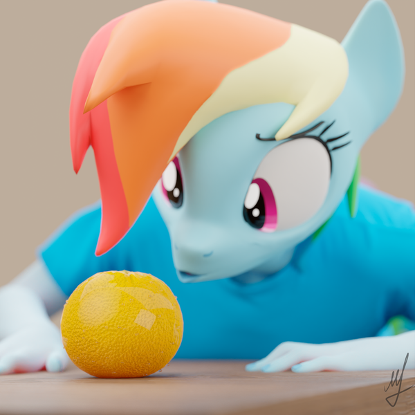 2973928 Safe Artistretro0range Derpibooru Import Rainbow Dash Anthro 3d Blender