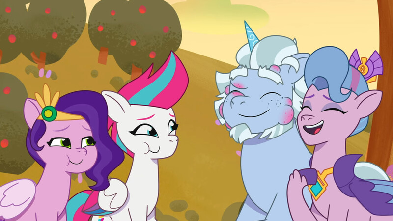 #2974609 - safe, derpibooru import, screencap, pipp petals, queen haven, zipp storm, pegasus ...