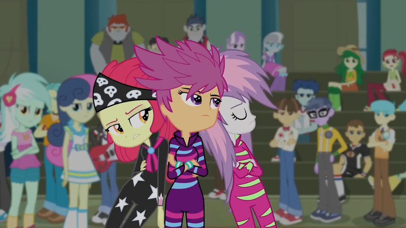 #2967684 - safe, derpibooru import, screencap, apple bloom, bon bon ...