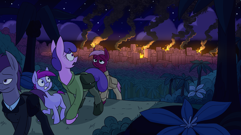 #2982218 - semi-grimdark, artist:moonatik, derpibooru import, earth ...