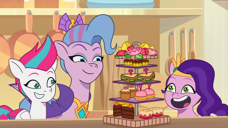 #2969766 - safe, derpibooru import, screencap, pipp petals, queen haven, zipp storm, pegasus ...