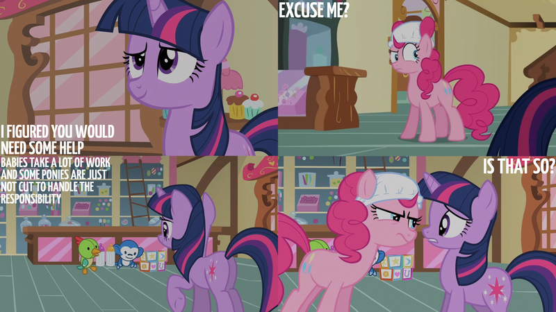 #2991635 - safe, derpibooru import, edit, edited screencap, editor:quoterific, screencap, pinkie ...