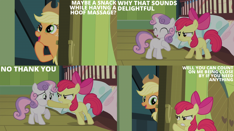 #2993409 - safe, derpibooru import, edit, edited screencap, editor:quoterific, screencap, apple ...