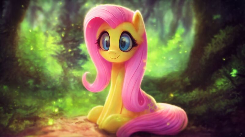 #2996951 - safe, ai content, ai generated, derpibooru import, firefly, fluttershy, g1, blue eyes ...