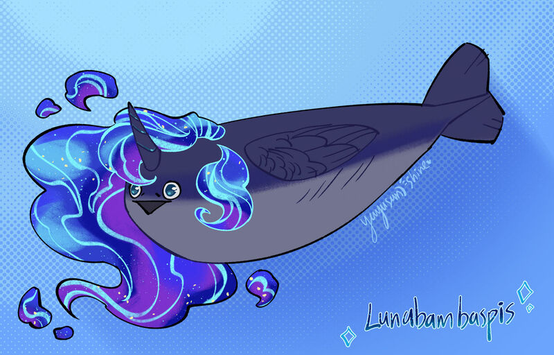 #3000041 - safe, artist:yuyusunshine, derpibooru import, princess luna ...