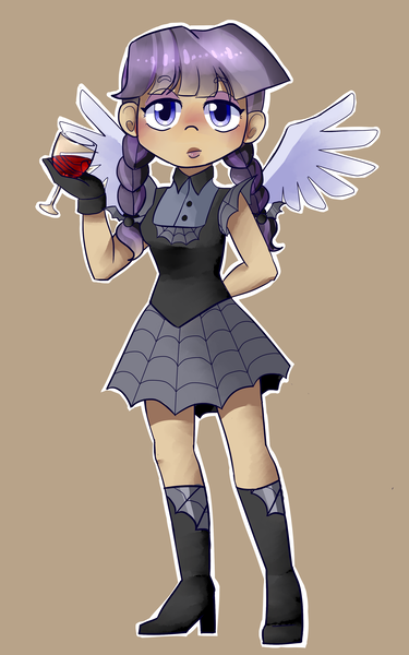 #3000358 - safe, artist:neferba, derpibooru import, inky rose, human ...