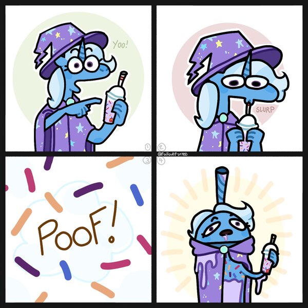 #3003848 - safe, artist:falloutfurret, derpibooru import, trixie ...