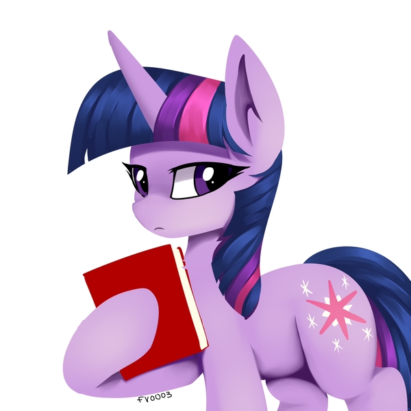 #3011157 - safe, artist:fv0003, derpibooru import, twilight sparkle, pony, unicorn, book, image ...