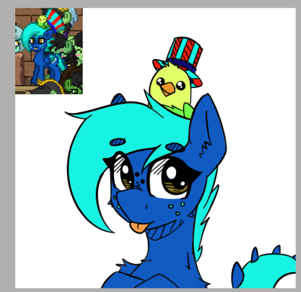 #3011411 - safe, oc:texture, pony town, blepping, image, paraceet, png ...