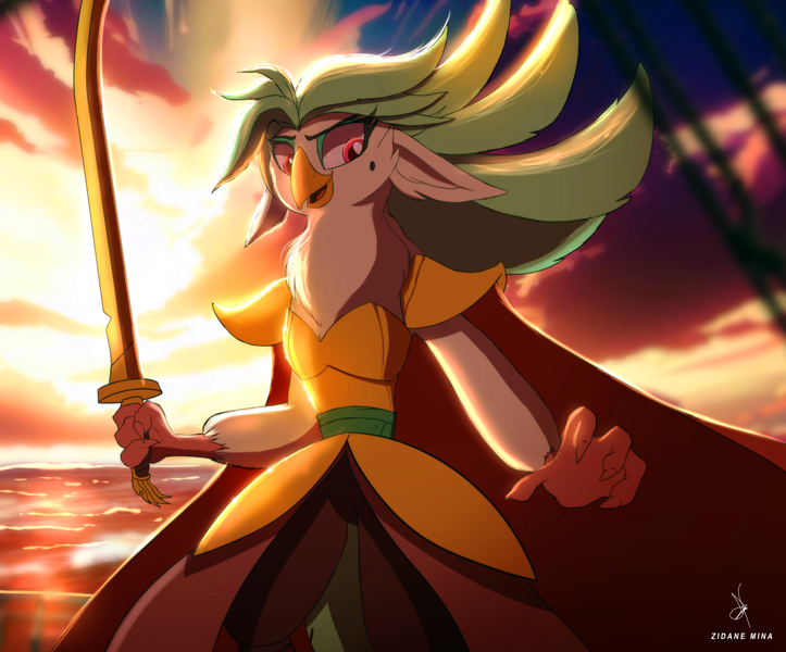 #3007379 - safe, artist:zidanemina, derpibooru import, captain celaeno ...