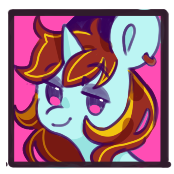 #3007715 - safe, artist:yun_nhee, derpibooru import, oc, oc:exodust, pony, unicorn, bust, chibi ...