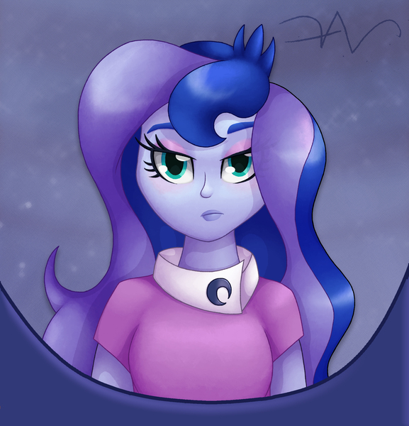 #3009142 - safe, artist:swasfews, derpibooru import, princess luna, human, equestria girls ...