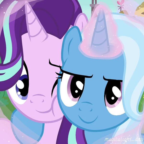 #3024814 - safe, derpibooru import, starlight glimmer, trixie, pony ...