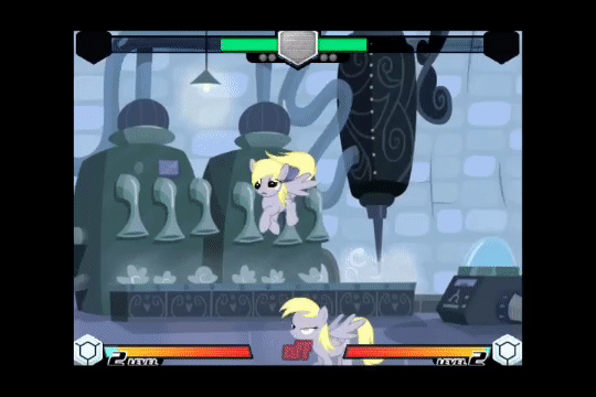 #3030665 - safe, derpibooru import, derpy hooves, pegasus, fighting is magic, gif, image ...