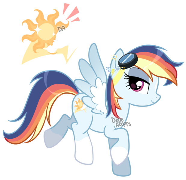 #3031077 - safe, artist:dixieadopts, derpibooru import, oc, oc:roaring sunset, pegasus, pony ...