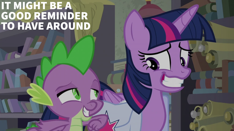 #3031933 - safe, derpibooru import, edit, edited screencap, editor:quoterific, screencap, spike ...