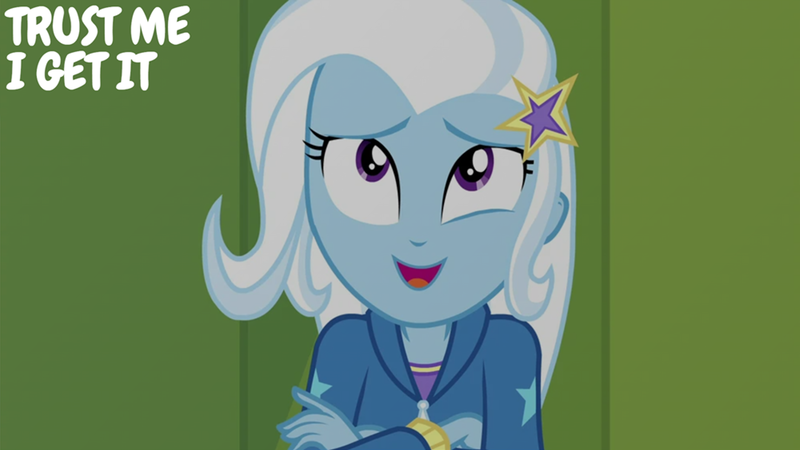 #3025111 - safe, derpibooru import, edit, edited screencap, editor:quoterific, screencap, trixie ...