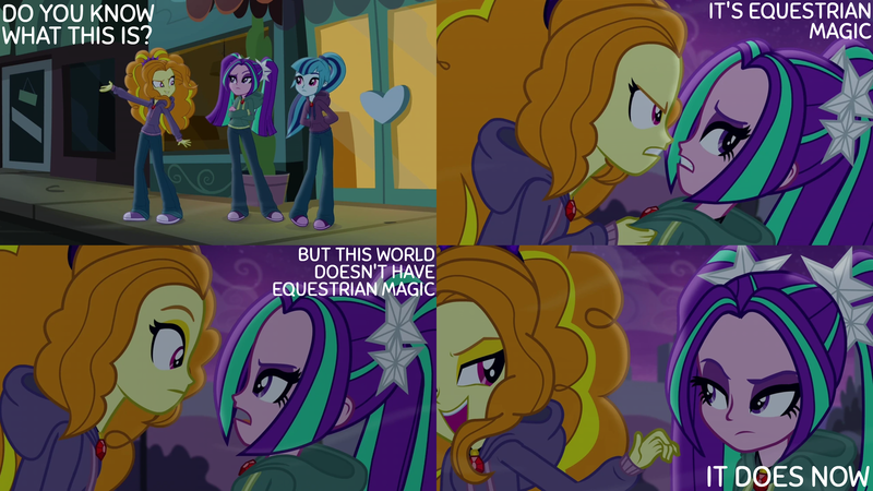 #3027291 - safe, derpibooru import, edit, edited screencap, editor:quoterific, screencap, adagio ...