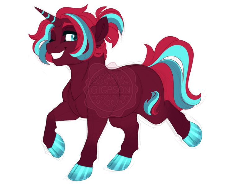 #3051892 - safe, artist:gigason, derpibooru import, oc, oc:flicker flame, pony, unicorn, cloven ...