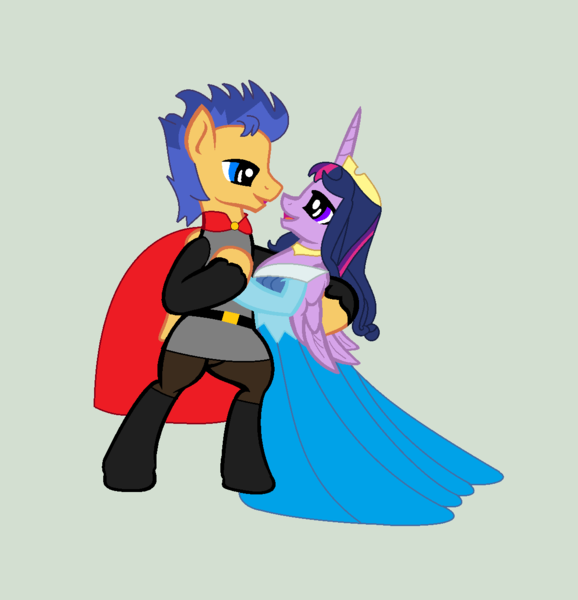 #3055928 - safe, artist:brightstar40k, derpibooru import, flash sentry, twilight sparkle ...