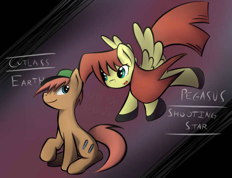 #3047877 - safe, artist:dshou, derpibooru import, oc, oc:cutlass, oc:shooting star, unofficial ...