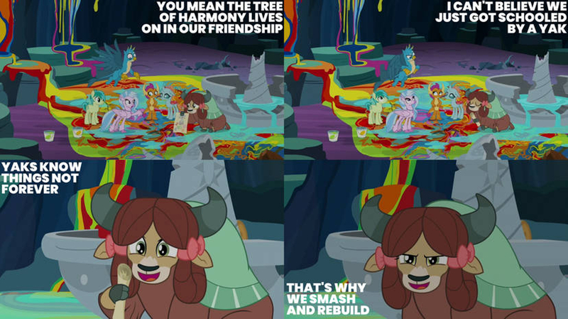 #3137724 - safe, derpibooru import, edit, edited screencap, editor:quoterific, screencap, gallus ...