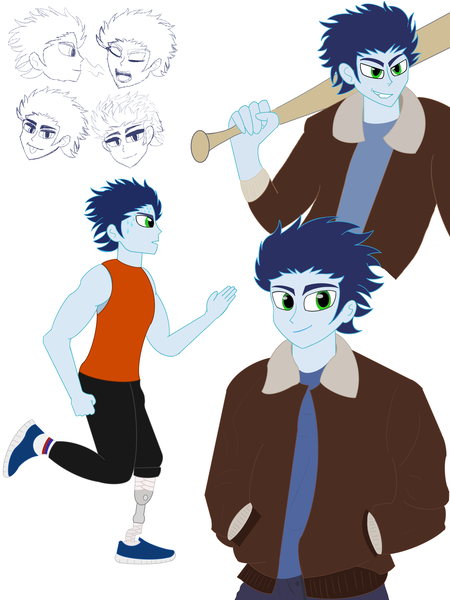 #3139556 - safe, artist:alkabiadiz, derpibooru import, soarin', human ...