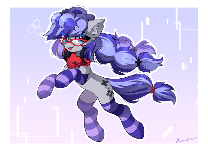 #3146151 - safe, artist:airiniblock, derpibooru import, oc, oc:cinnabyte, unofficial characters ...