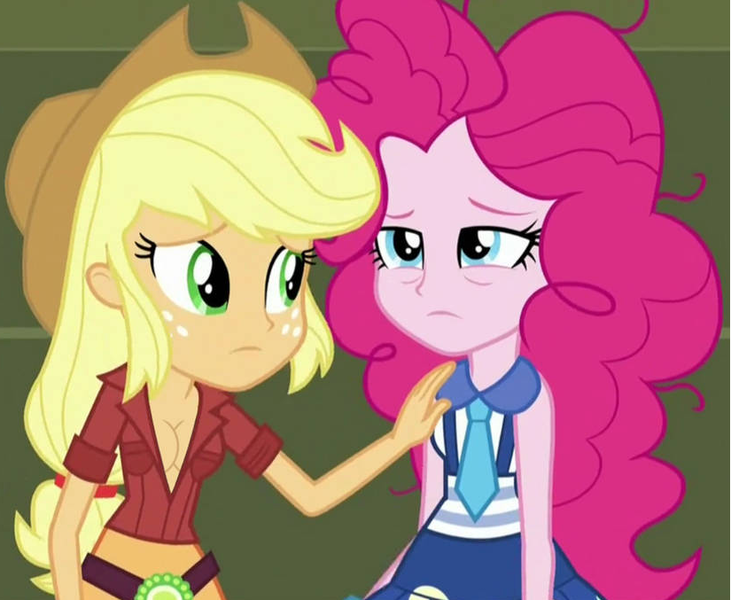 #3149367 - safe, derpibooru import, edit, edited screencap, screencap, applejack, pinkie pie ...