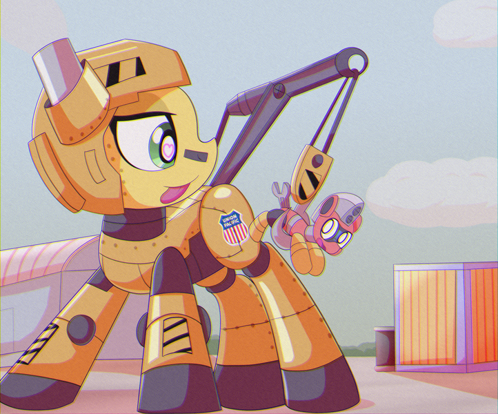 #3133838 - safe, artist:trackheadtherobopony, derpibooru import, oc, oc:trackhead, unnamed oc ...