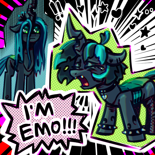 #3359484 - safe, artist:impamy, derpibooru import, fluttershy, queen ...