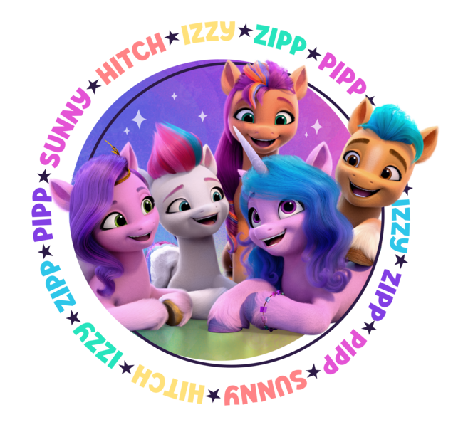 #3368593 - safe, derpibooru import, official, hitch trailblazer, izzy moonbow, pipp petals ...